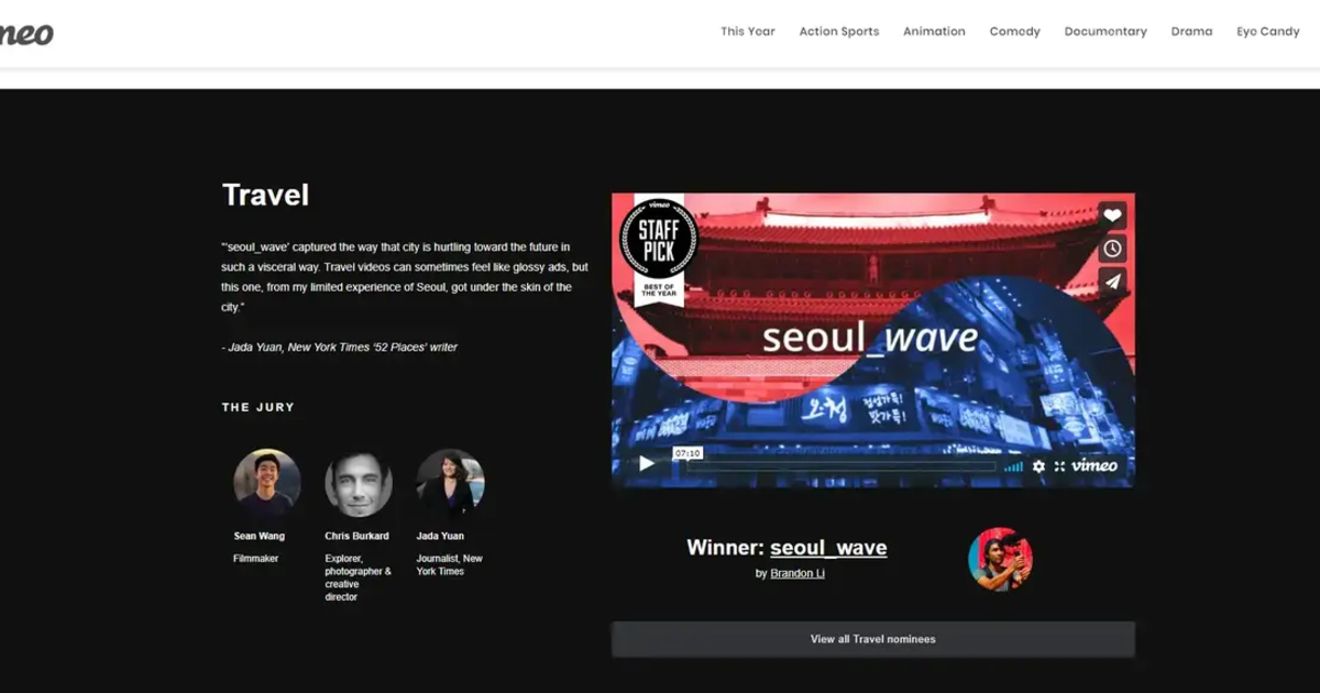 Vimeo Best of 2018 全カテゴリーの受賞作を一気見しよう | Vook(ヴック)