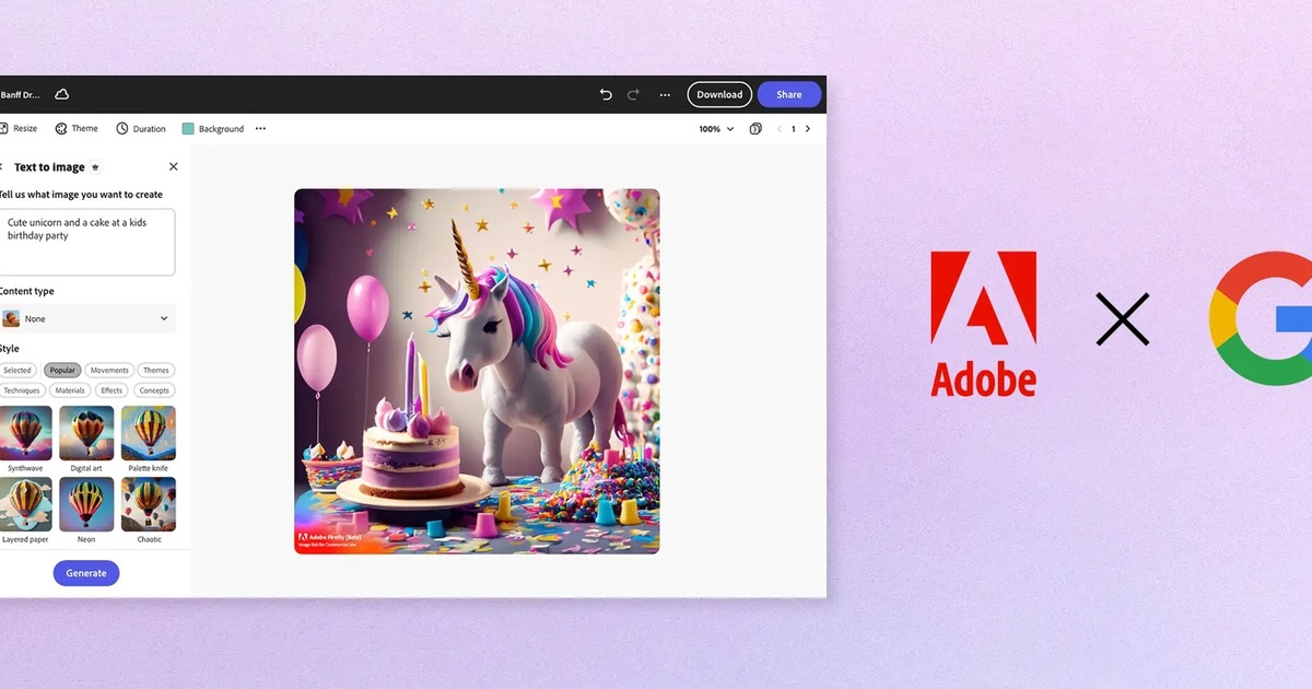 Adobe Firefly、クリエイターに有益かつ商業利用可能なジェネレーティブAIを数百万人に提供｜アドビ | Vook(ヴック)