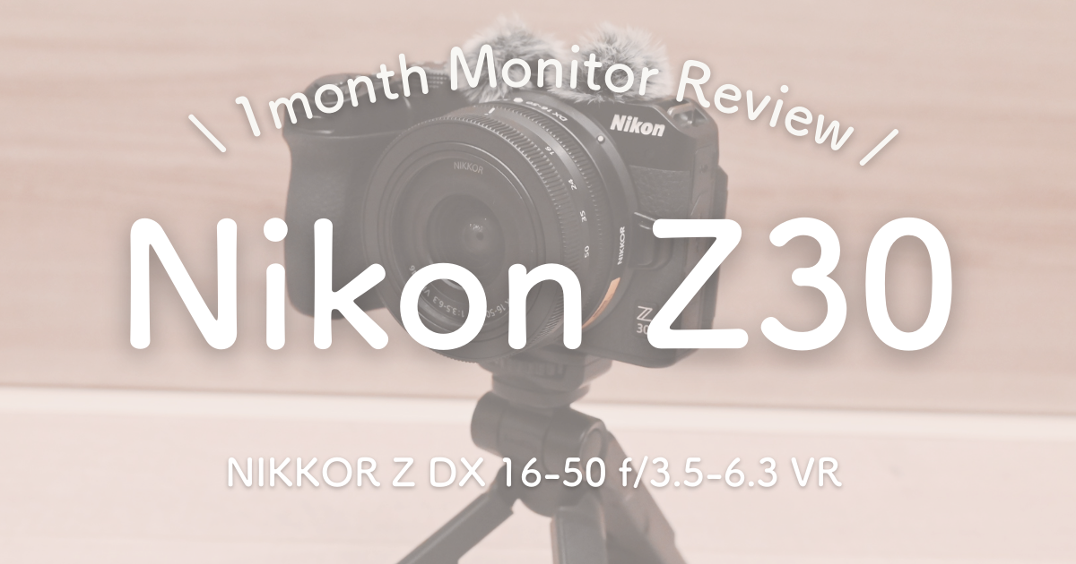 【Nikon Z30】旅好きOLが1ヵ月間、Vlogカメラを借りてみた。[カメラ初心者] | Vook(ヴック)